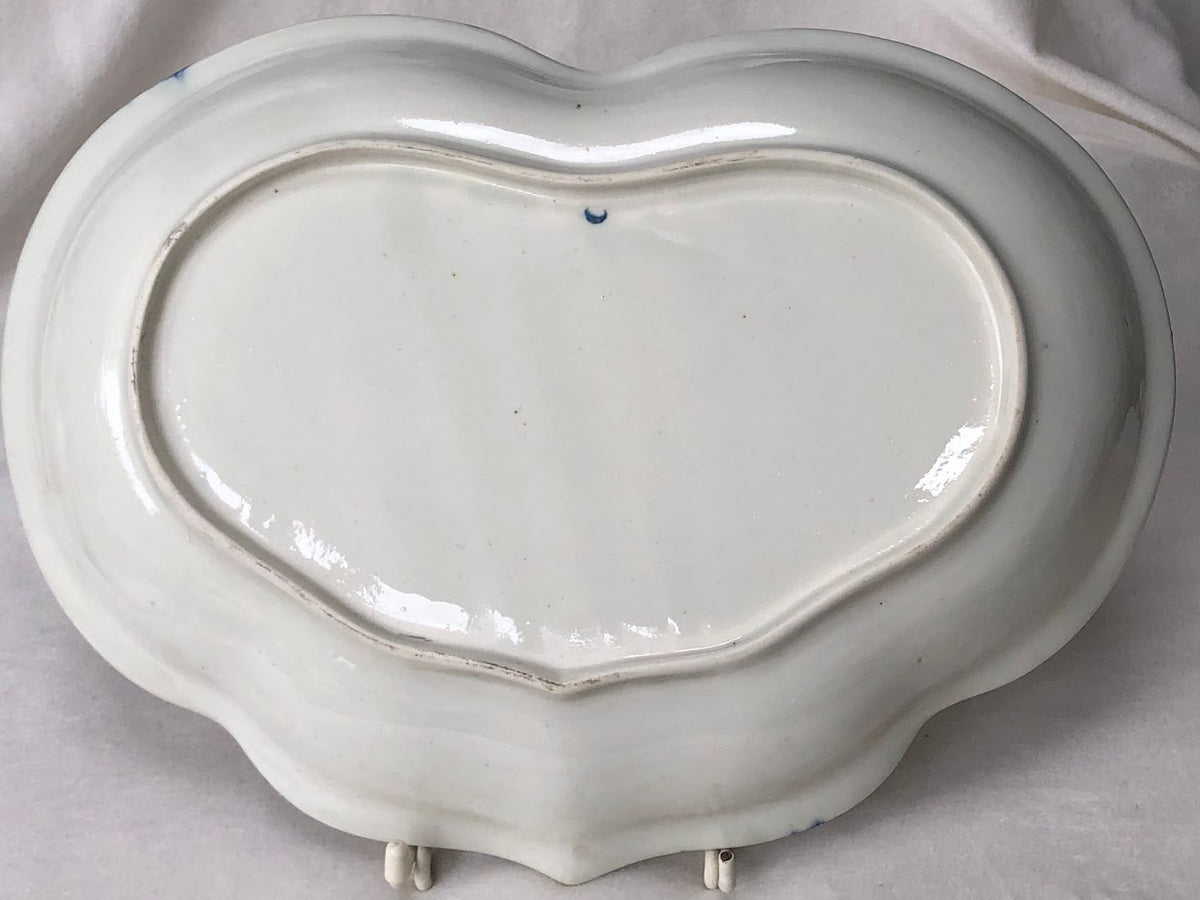 Worcester Gilliflower Pattern Serving Dish Circa 1775 – Precious Porcelain