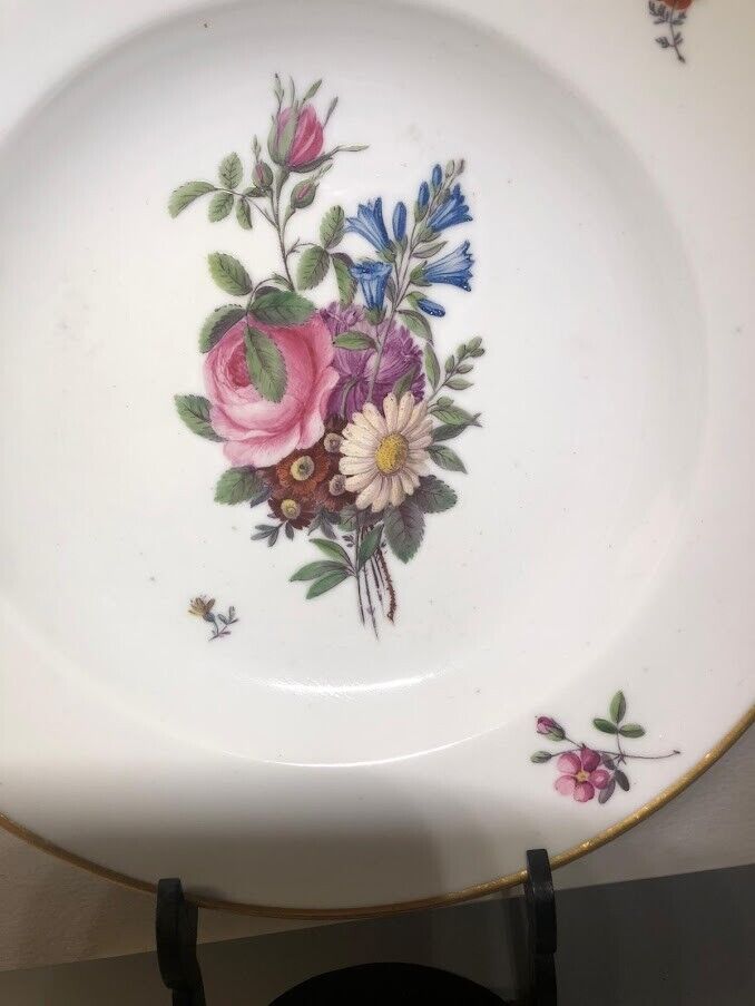 Le Nove Porcelain Floral Soup Plate 1752 Red Star Mark – Precious Porcelain